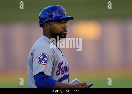 Biloxi, Mississippi, USA. 13th June, 2024. Tennessee Smokies pitcher ...