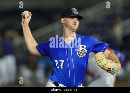 Biloxi, Mississippi, USA. 13th June, 2024. Tennessee Smokies pitcher ...