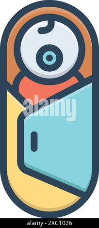 Wrapped infant icon Stock Vector Image & Art - Alamy