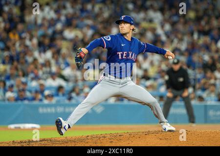 Texas Rangers pitcher Jacob Latz throws against the Detroit Tigers in ...