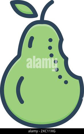 Icon for bite,pear Stock Vector Image & Art - Alamy
