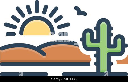 Icon for desert,sands,sandbar Stock Vector Image & Art - Alamy