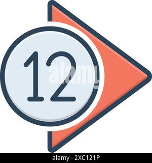 Icon for number,enumeration Stock Vector Image & Art - Alamy