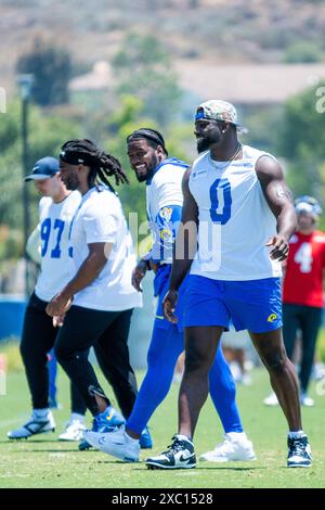 Los Angeles Rams offensive linebacker Josh Pearcy (59) during training ...