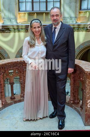 Karl HABSBURG with his wife Christian REID , 60th birthday party of ...
