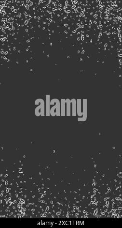 School math notebook cover. White chalk numbers floating in the air ...