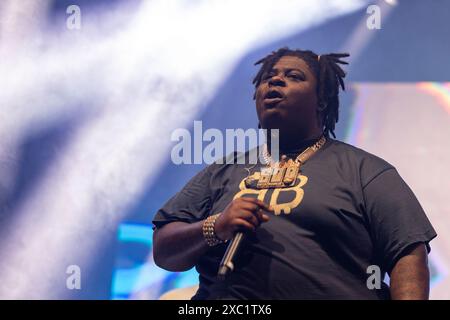 Rapper BigXthaPlug (Xavier Landum) during the BottleRock Music Festival ...