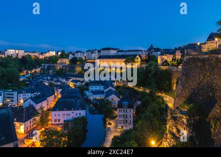 Luxembourg old city, Ville Haute district, is the UNESCO World Heritage ...