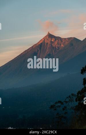 fire volcano from Antigua Guatemala Stock Photo - Alamy