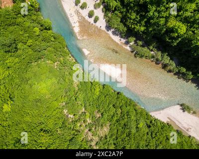 Aerial View of Shala River in the North of Albania Stock Photo - Alamy