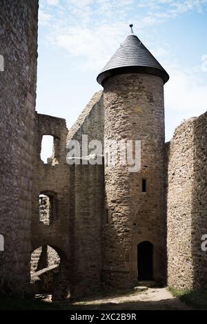 Strolling Along the Historic Ramparts of Kusel Castle Stock Photo - Alamy