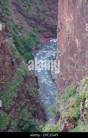 The Daluis Gorge, with its red rocks in France Stock Photo - Alamy