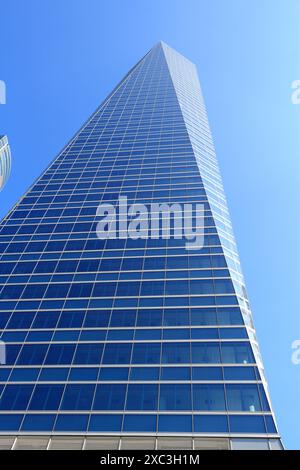 KPMG Building, Madrid, Spain, Europe, Two tall, modern buildings with ...