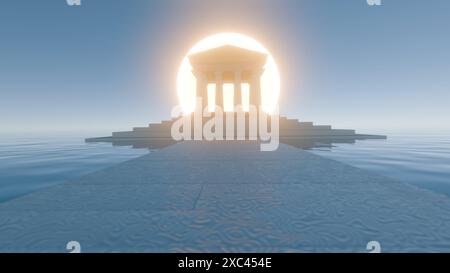 Temple of Dawn: A 3D Digital Masterpiece of a Majestic Temple ...