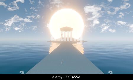Temple of Dawn: A 3D Digital Masterpiece of a Majestic Temple ...