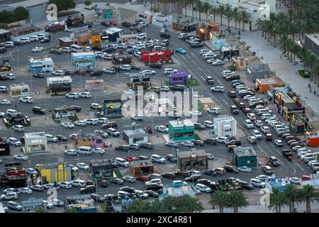 Aerial view of Lusail food Arena. Lusail Marina Qatar Stock Photo - Alamy