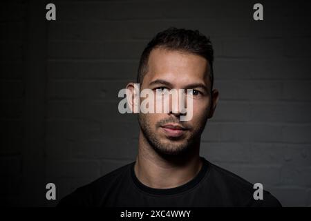 Andrew Tate, photographed at Storm Gym, Luton. Andrew Tate Portrait ...