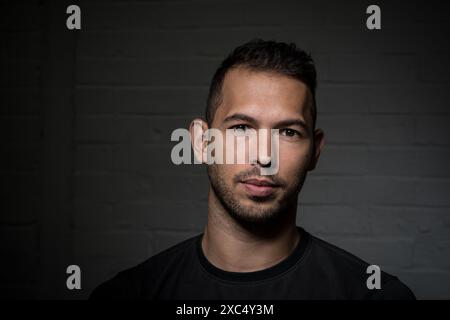 Andrew Tate, photographed at Storm Gym, Luton. Andrew Tate Portrait ...