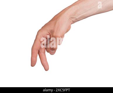 Finger walking gesture, step by step journey. Two way sign, isolated. Success symbol, growth and ...