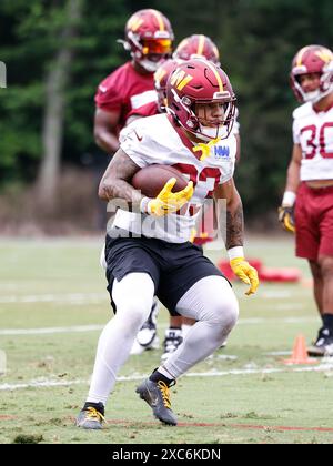 Washington Commanders running back Chris Rodriguez Jr. (36) celebrates ...