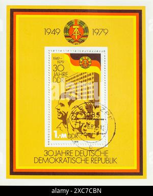 The German Democratic Republic (DDR) stamp issued in 1973, MiNr 1897 ...