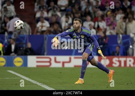 Scotland goalkeeper Angus Gunn during the FIFA World Cup Group C match ...