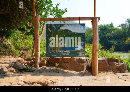 Map of the Huay Pu Keng long-neck Kayan village in the Mae Hong Son ...