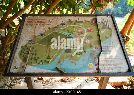 Map of the Huay Pu Keng long-neck Kayan village in the Mae Hong Son ...