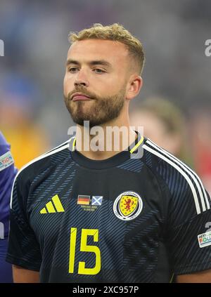 MUNICH, GERMANY - JUNE 14: Ryan Porteous red card during the UEFA EURO ...