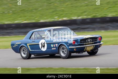 Beau Parry and Ashley Sutton in the 1965 Ford Mustang during the Ken ...