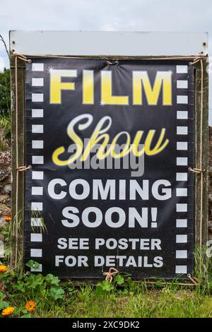 Text sign showing Movie Night. Conceptual photo Casual informal reunion ...