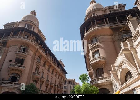 Classic Cairo architecture with details showing beautiful covered ...