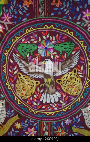 Lima, Peru - Dec 3, 2023: Amazonian artist Wilma Maynas from the ...