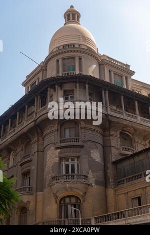 Classic Cairo architectural detail showing beautiful covered balconies ...