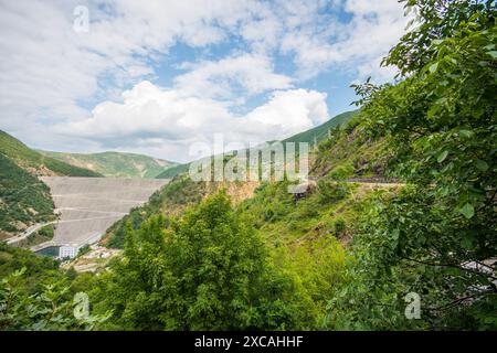 Fierza Hydroelectric Power Station in north Albanian countryside Stock ...