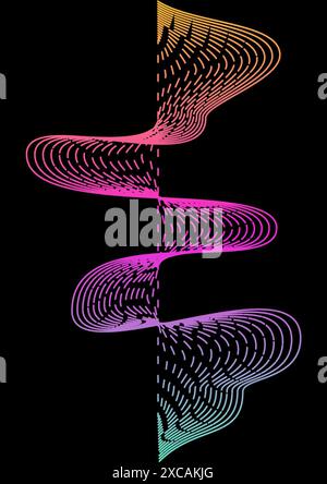 modern Bauhaus arch curve inspired design minimal trending style Stock ...