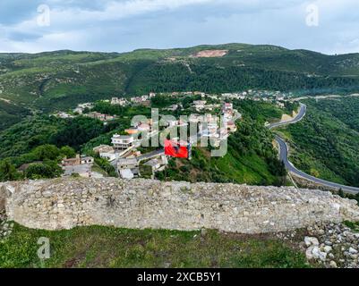 Aerial image of Kanine in Vlore, southern Albania Stock Photo - Alamy