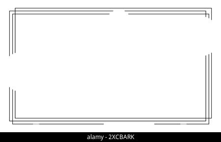 simple line frame Border decorative vector , ornamental decorative ...