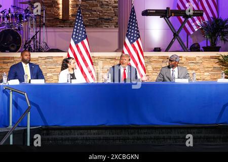 Rep. Byron Donalds (R-Fla.) speaks with reporters as he walks to a vote ...