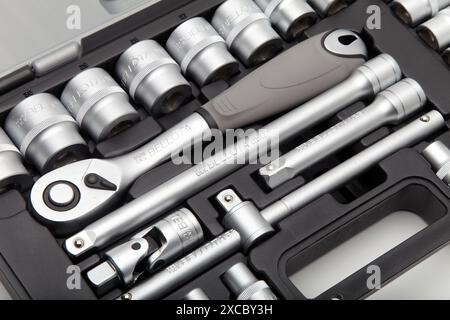 Socket spanners, Industrial hand tool Stock Photo - Alamy