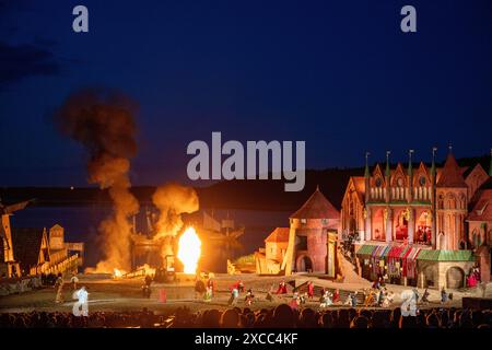 15 June 2024, Mecklenburg-Western Pomerania, Ralswiek: Actor Moritz ...