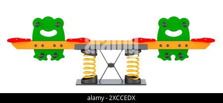 balance swing childrens, isolated on white background with clipping ...