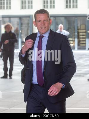 Plaid Cymru leader Rhun ap Iorwerth speaks during a press conference at ...