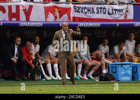HAMBURG, GERMANY - JUNE 16: Coach Michal Probierz of Poland during the Group D - UEFA EURO 2024 ...