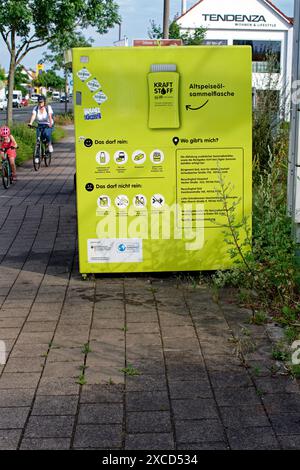 Vending machine for dispensing used cooking oil for reuse for fuel ...
