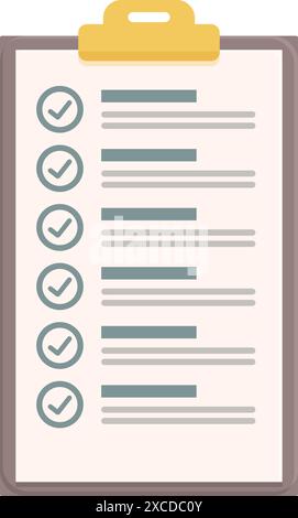 Clipboard is showing a checklist with check marks, representing task ...