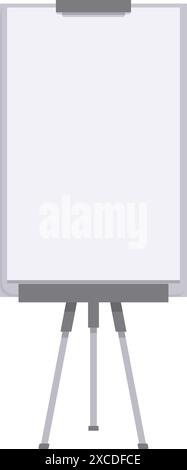 Blank whiteboard is ready for brainstorming and new ideas. Empty ...