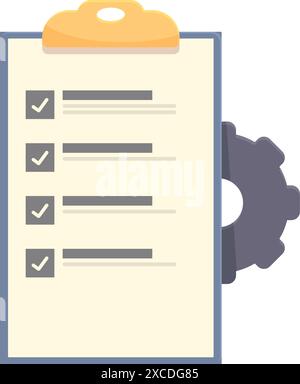 Clipboard is showing a checklist with check marks, representing task management, productivity ...