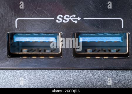 SS SuperSpeed 3 0 USB port blue color transfer speed 9 pins ...