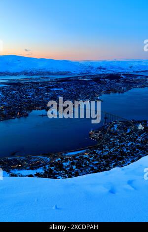 View of Tromso from Storstein, Tromso, Norway Stock Photo - Alamy